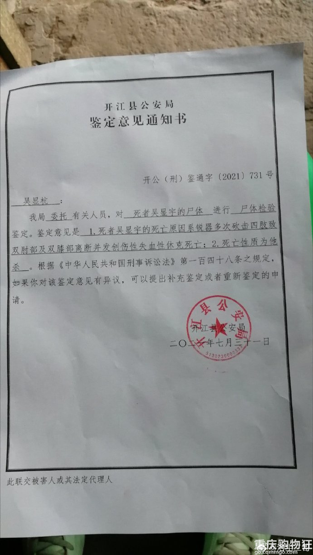 四川公公杀儿媳案:儿子意外身亡半年后,他砍死儿媳 重庆杂谈 重庆购物狂