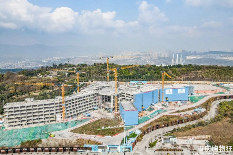 礼嘉重点项目希尔顿智慧酒店，创新中心西区工程进度!-房产楼市-重庆购物狂