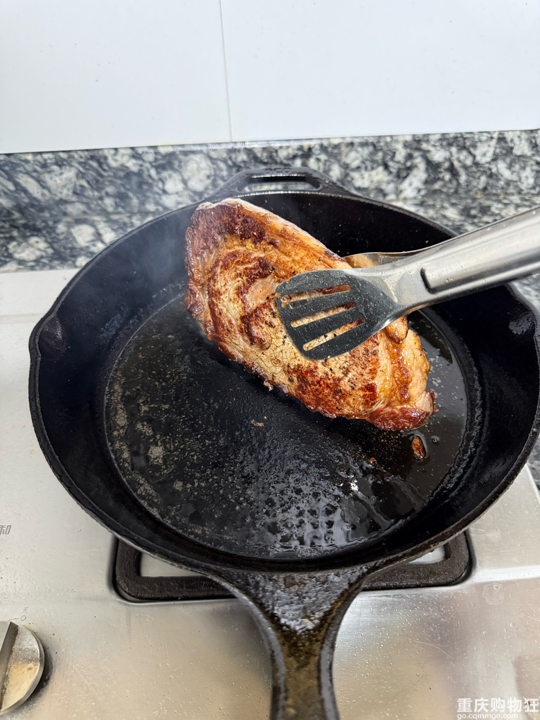 今天搞个洋气的———厚切牛排-厨娘煮夫-重庆购物狂