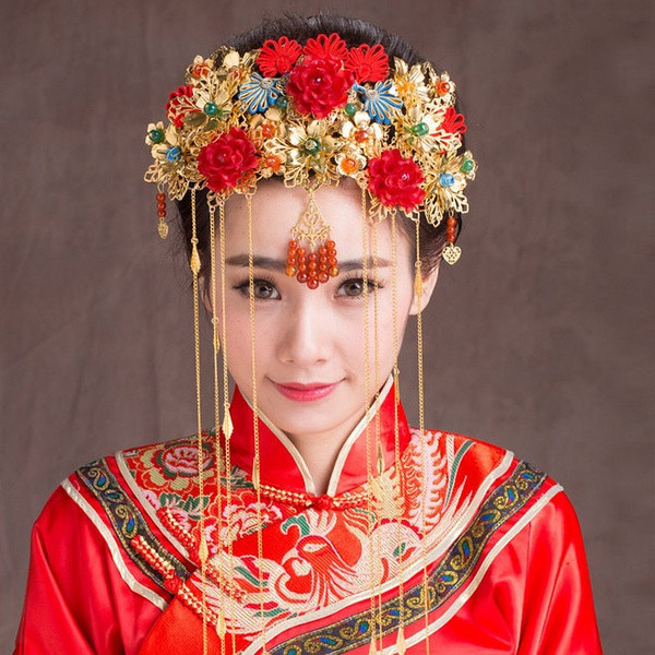 中式婚礼新娘头饰-手机随手拍-19摄区-杭州19楼