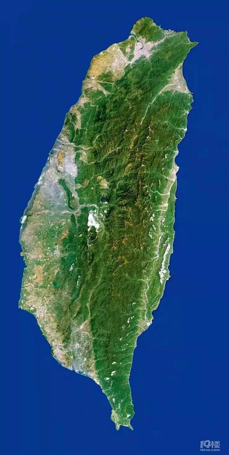 迄今为止看的最清晰的一张台湾卫星全景图-讲白搭-台州19楼